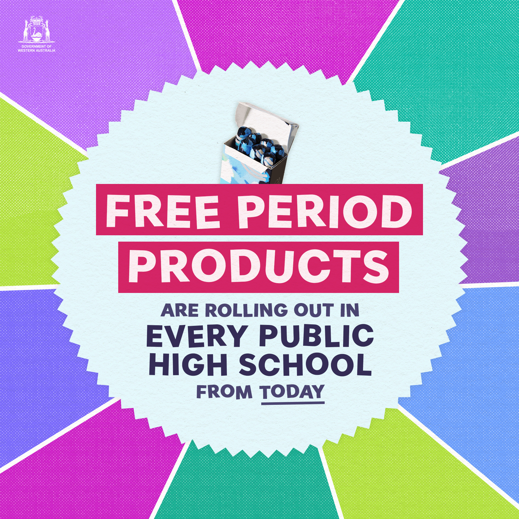 Free period products for students in Joondalup